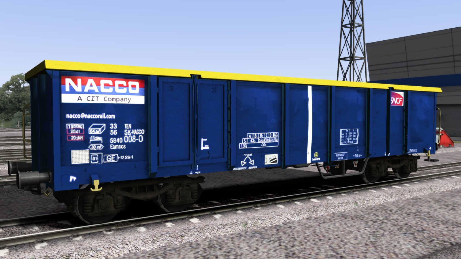 Wagons Nacco Sncf - Création de matériel roulant - RailSim-fr.com