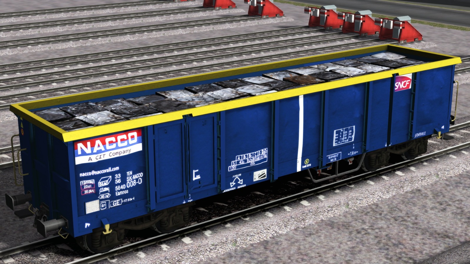 Wagons Nacco Sncf - Création de matériel roulant - RailSim-fr.com