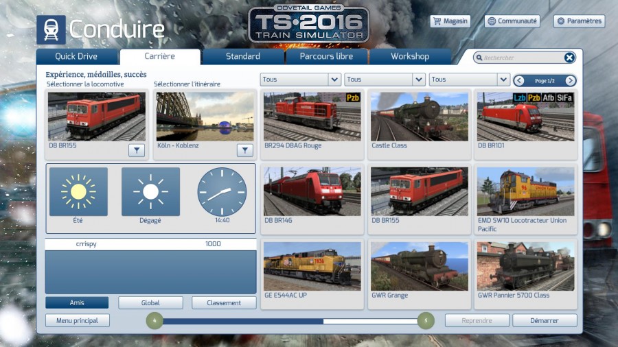 Train Simulator 2016 ( TS2016 ) – Le test – Railsim-fr.com